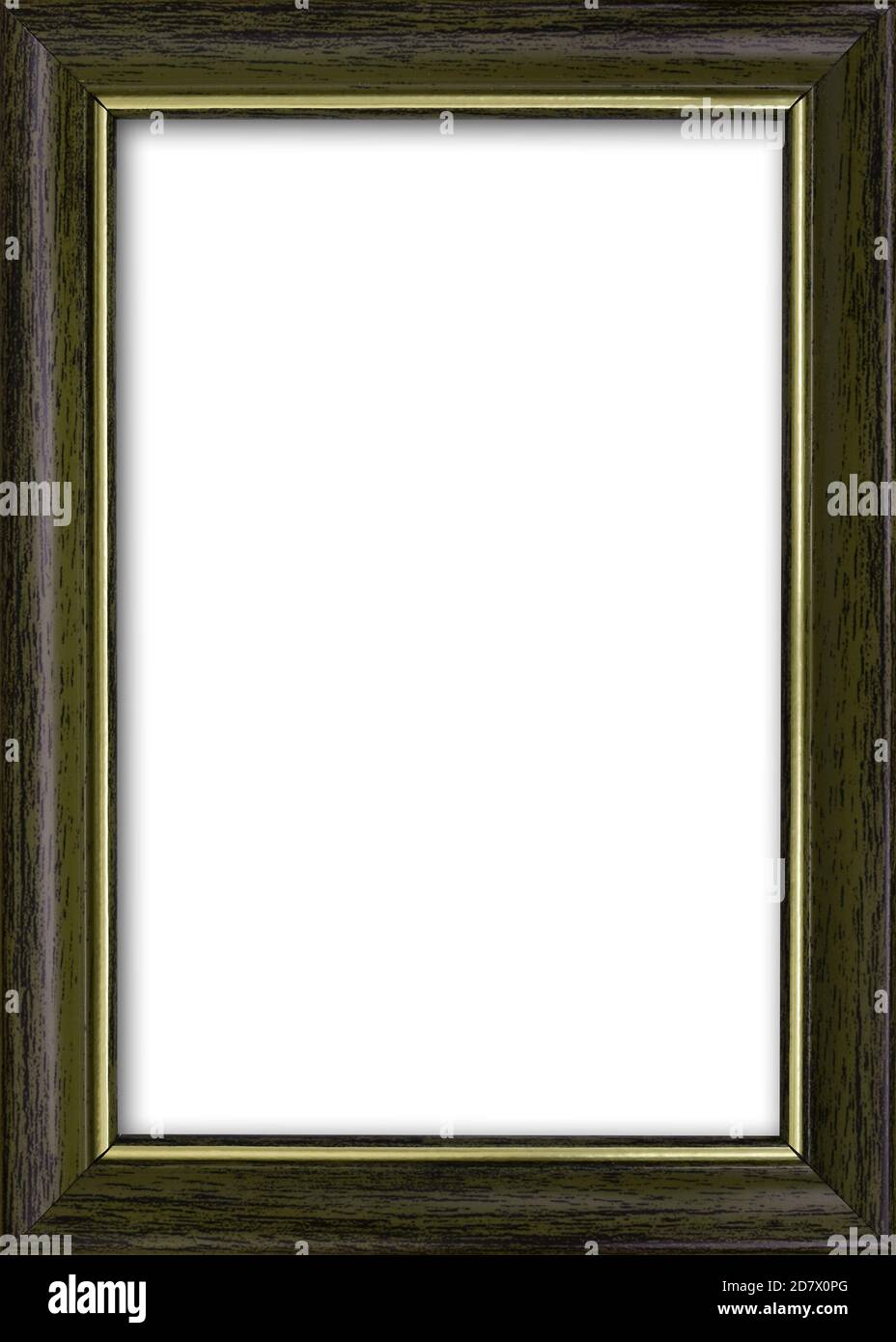 Empty picture frame with a free place inside, isolated on white ...