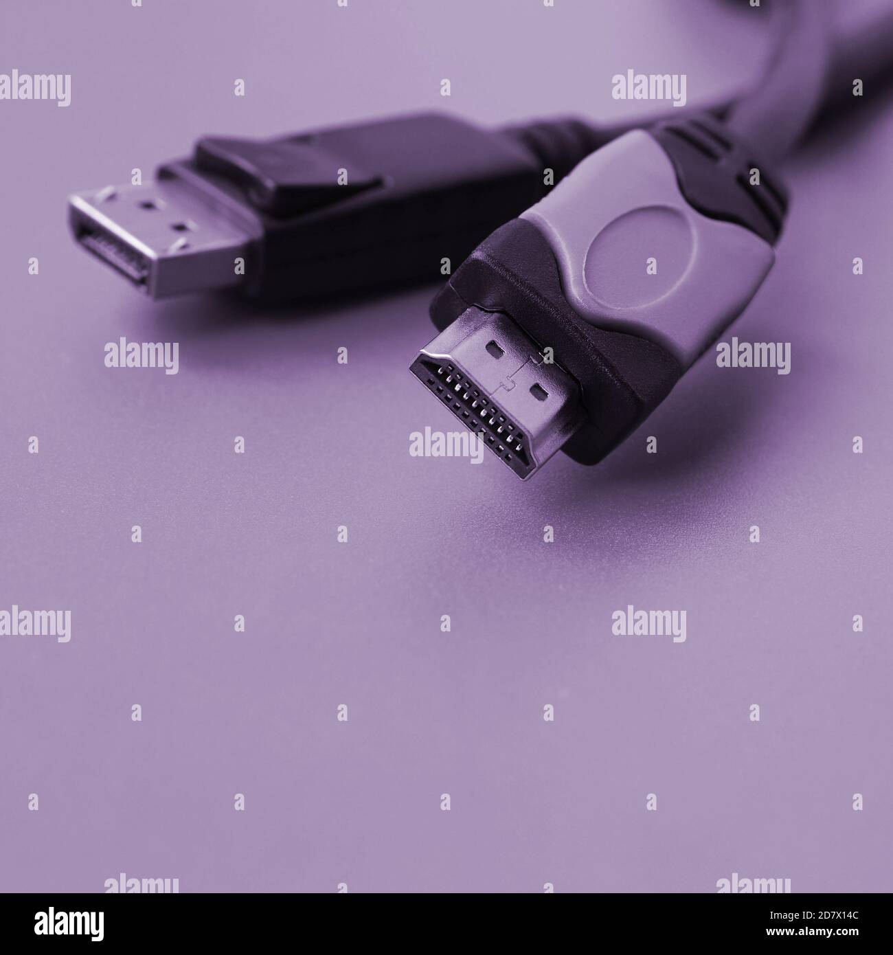 Audio video HDMI computer cable plug and 20-pin male DisplayPort gold ...