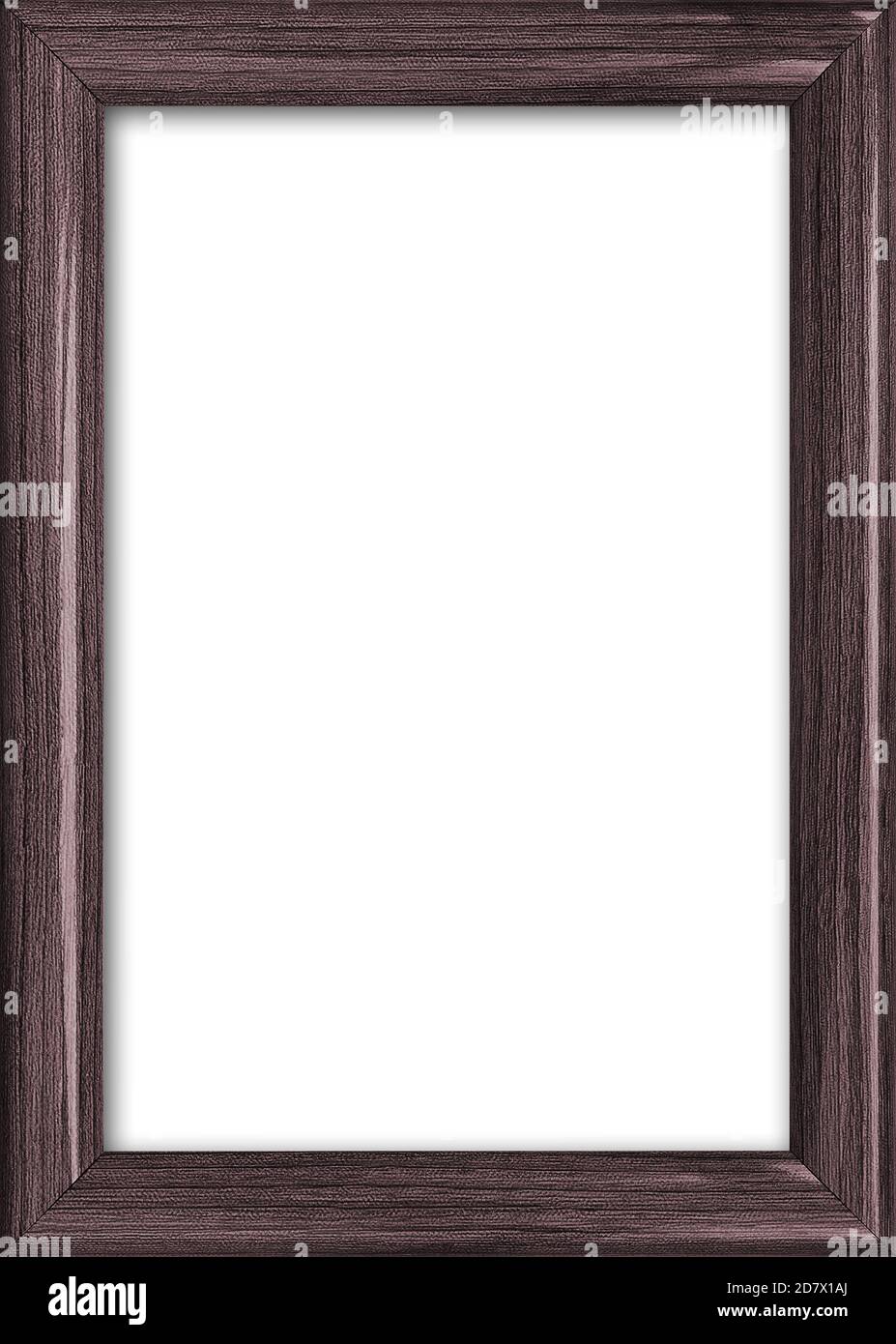 Empty picture frame with a free place inside, isolated on white ...