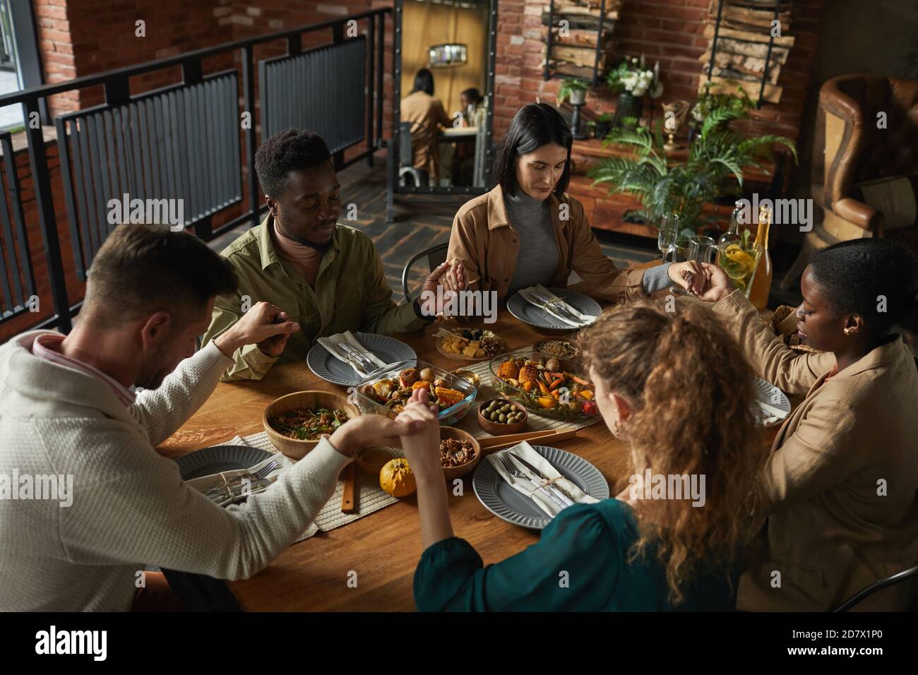 Group praying hands hi-res stock photography and images - Alamy