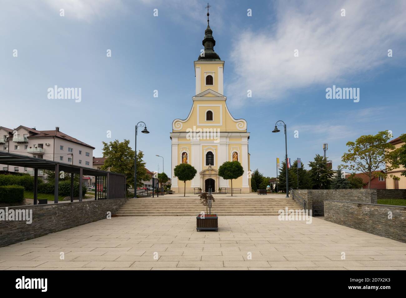 Church of St Helena in the center of town Zabok, Zagorje, Croatia Stock ...