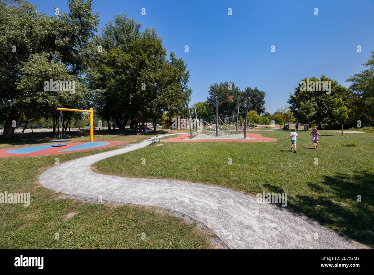Park Bundek in new part of town Zagreb, Croatia Stock Photo - Alamy