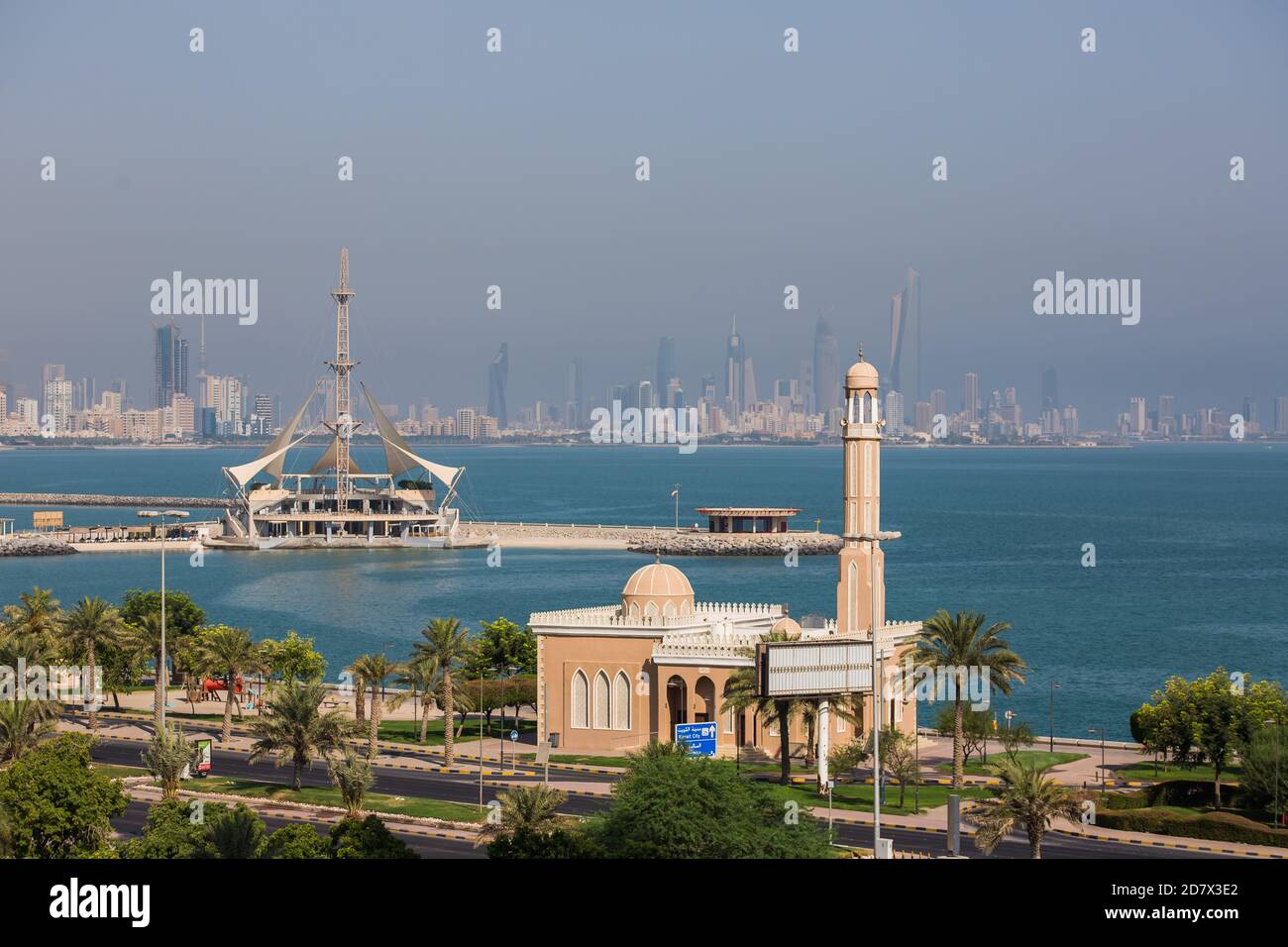 Morning view of Kuwait cityscape Stock Photo - Alamy