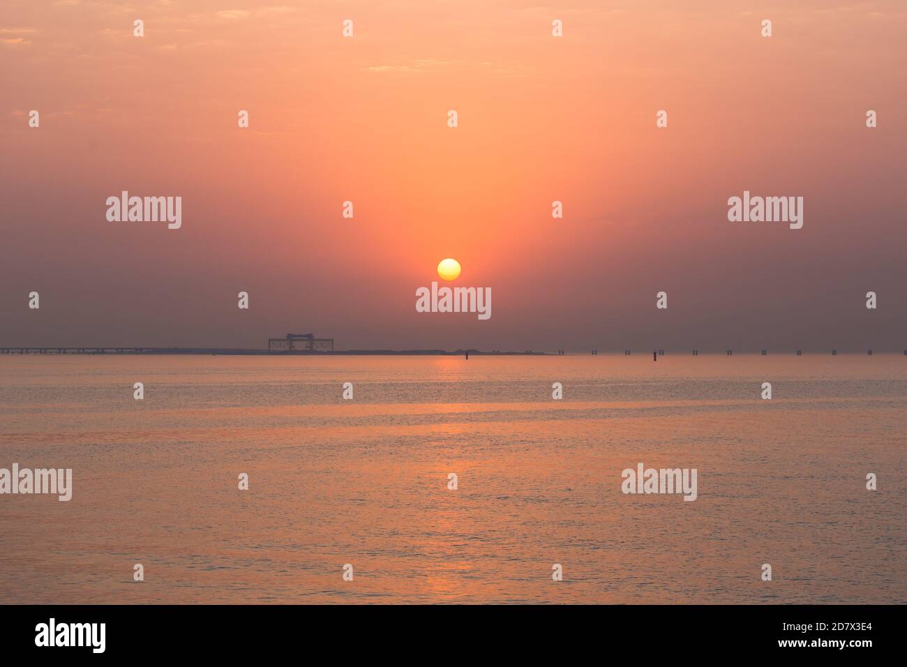 Kuwait city sea and sunset hi-res stock photography and images - Alamy