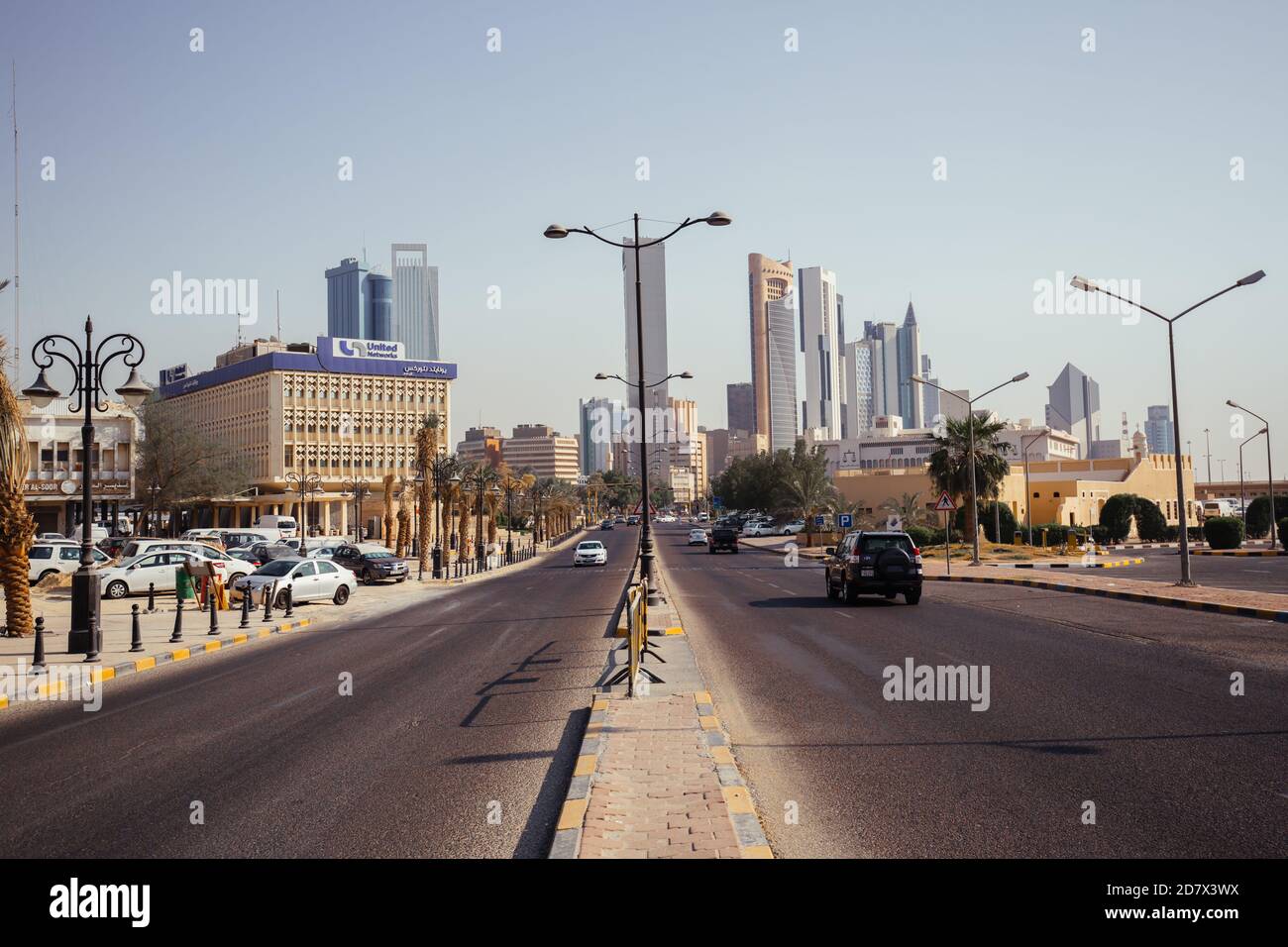 KUWAIT; - August 03; 2017: Kuwait city street urban Stock Photo - Alamy