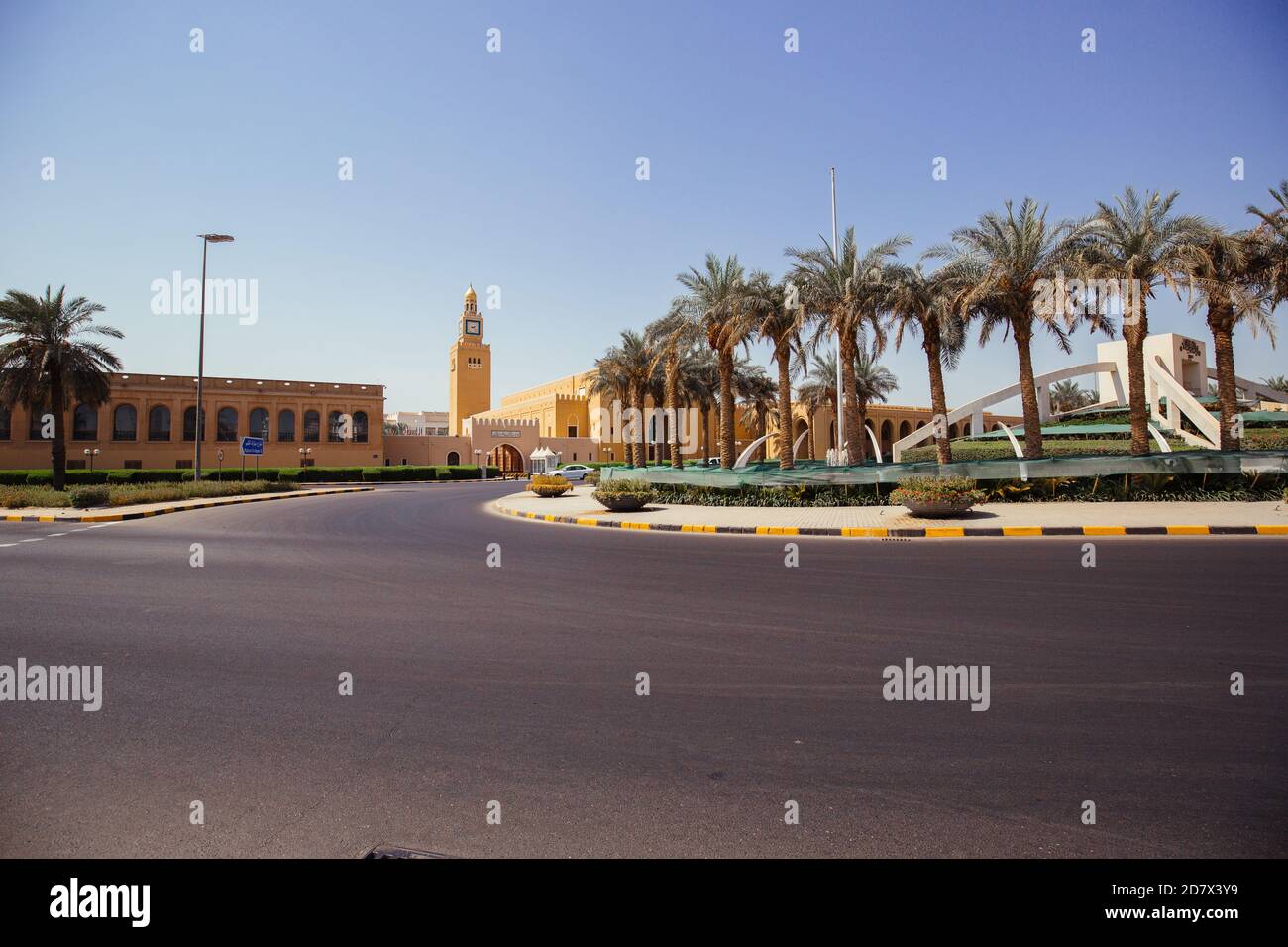 KUWAIT; - August 03; 2017: Al Seef Palace, Kuwait clock tower Stock ...