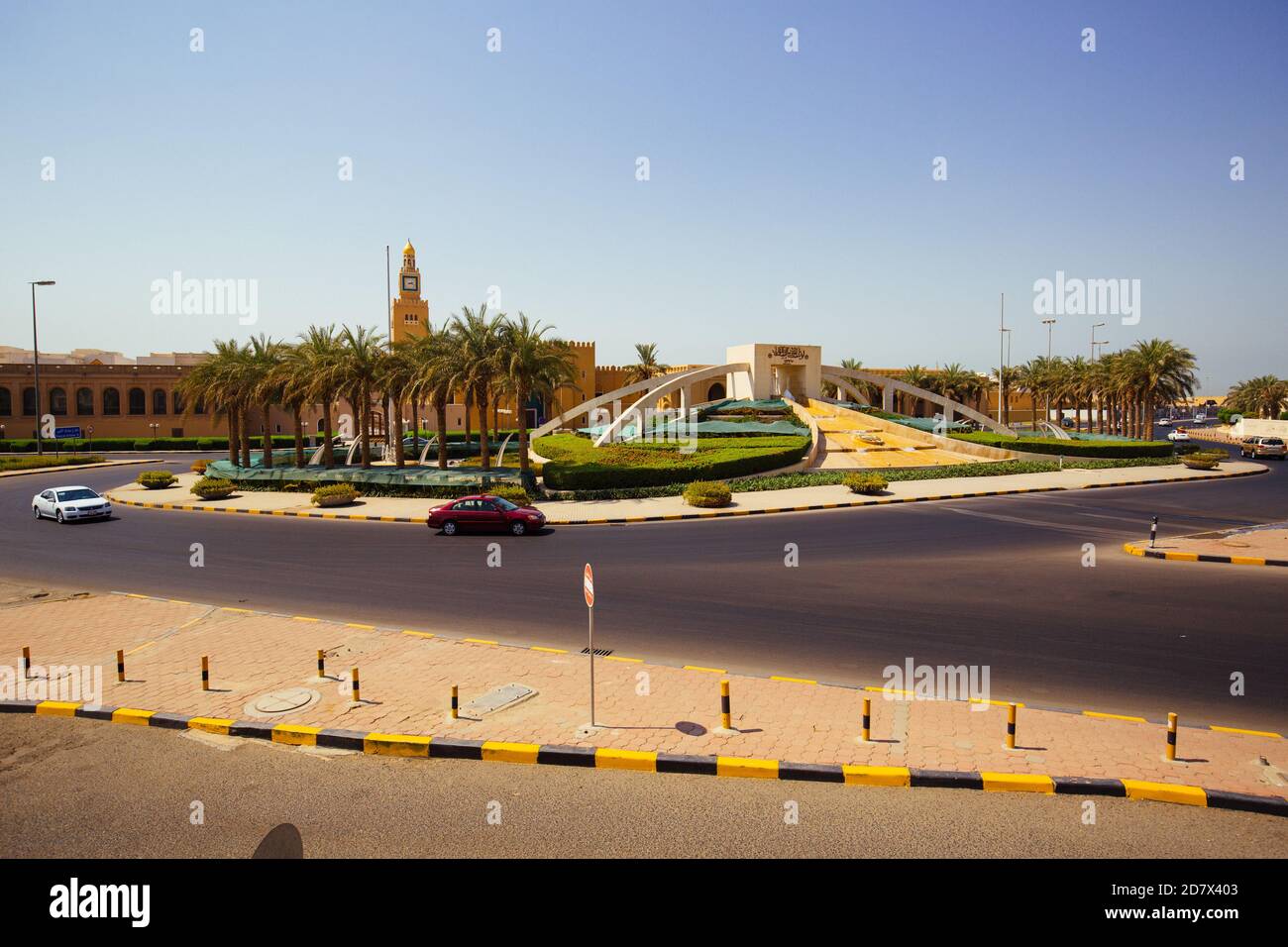 KUWAIT; - August 03; 2017: Al Seef Palace, Kuwait clock tower Stock ...