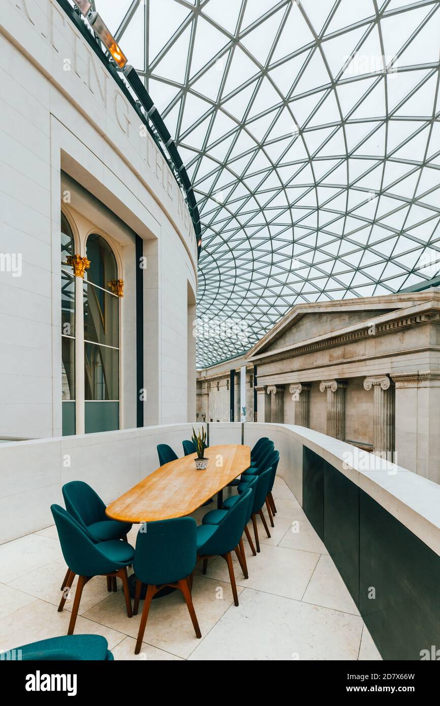 LONDON, SEPTEMBER 20: British Museum on June 20, 2017 Interior Great ...