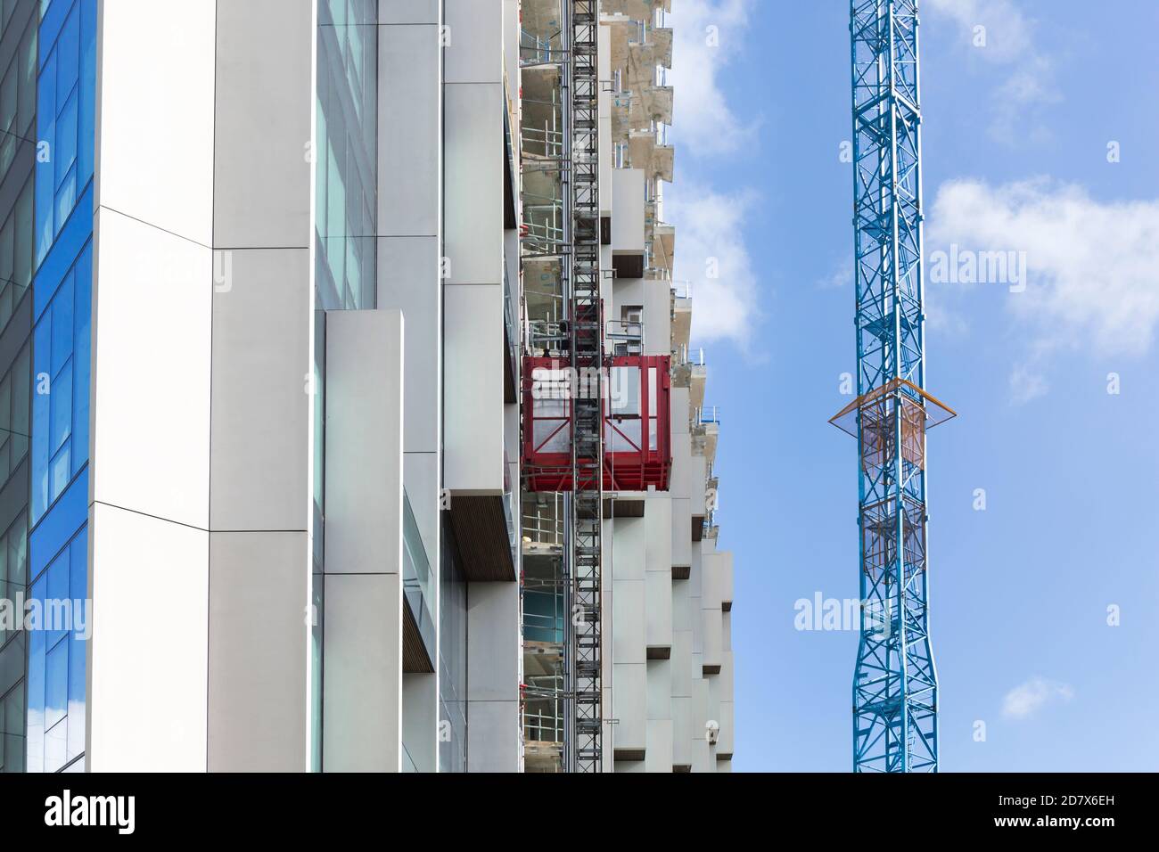 construction site elevator lift Stock Photo - Alamy