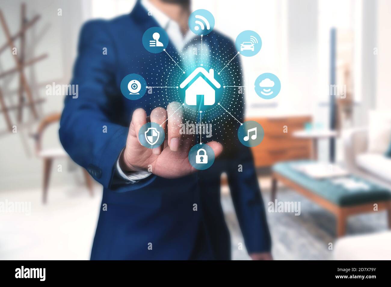 Smart home Automation Control System. Innovation technology internet ...