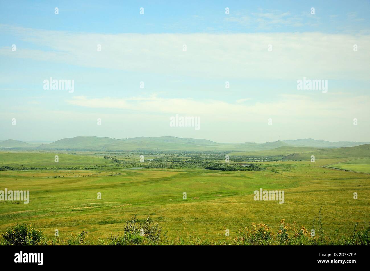 Endless steppes and fertile pastures surrounded by high hills ...