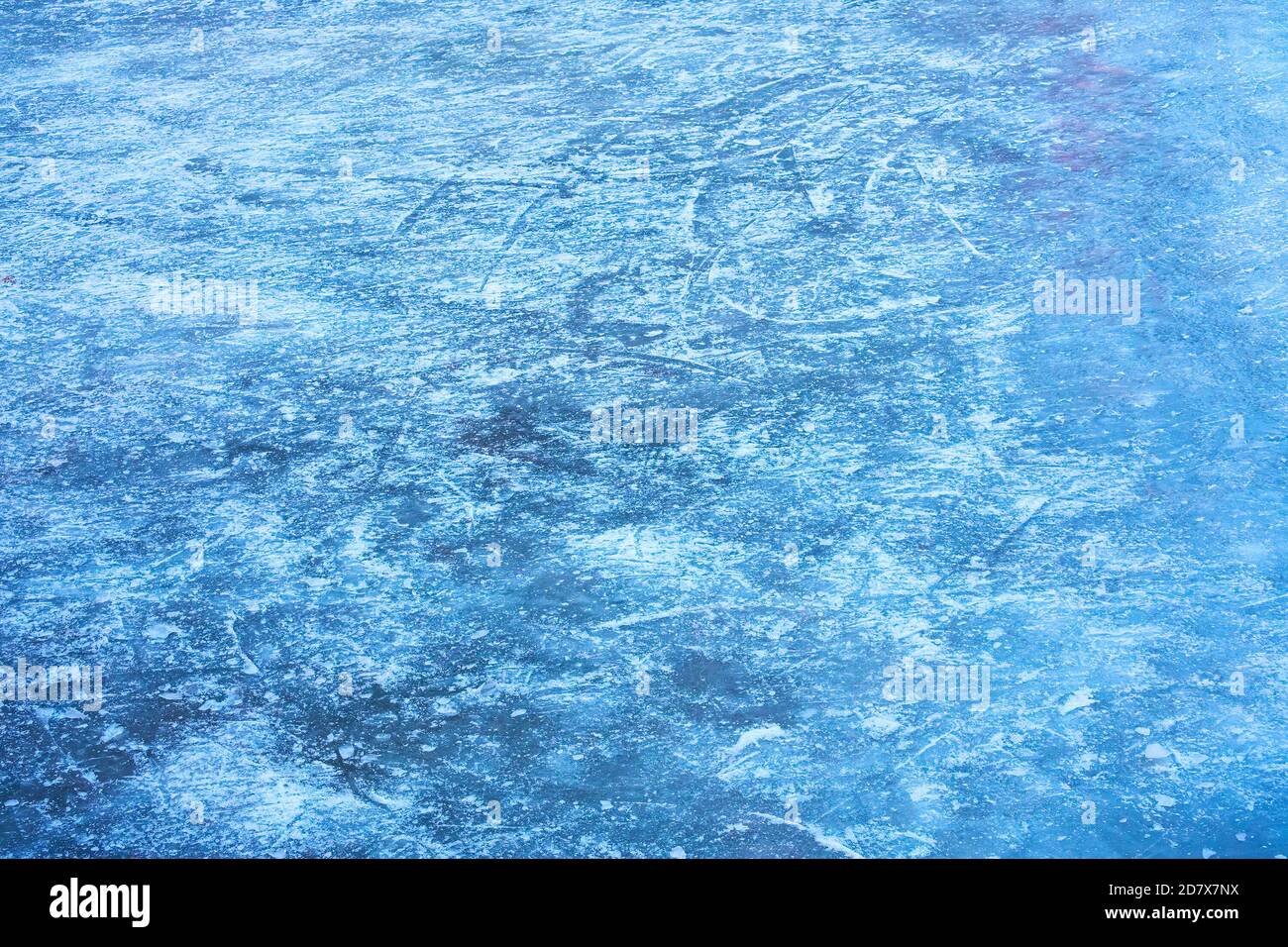 Ice Background on a Lake in Winter with Snow Stock Photo - Alamy