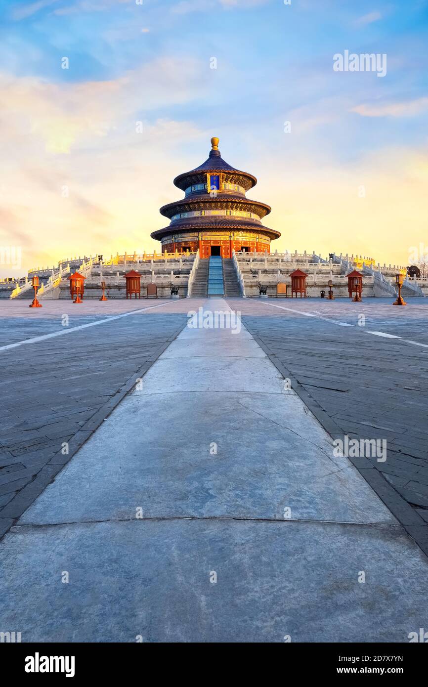 Beijing, China - Jan 10 2020: The Temple of Heaven is an imperial ...