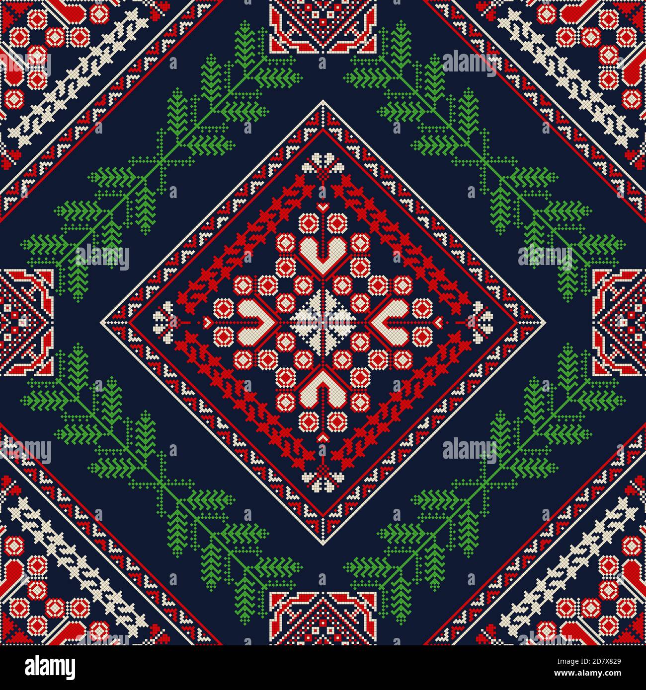 Romanian vector pattern inspired from traditional embroidery Stock ...