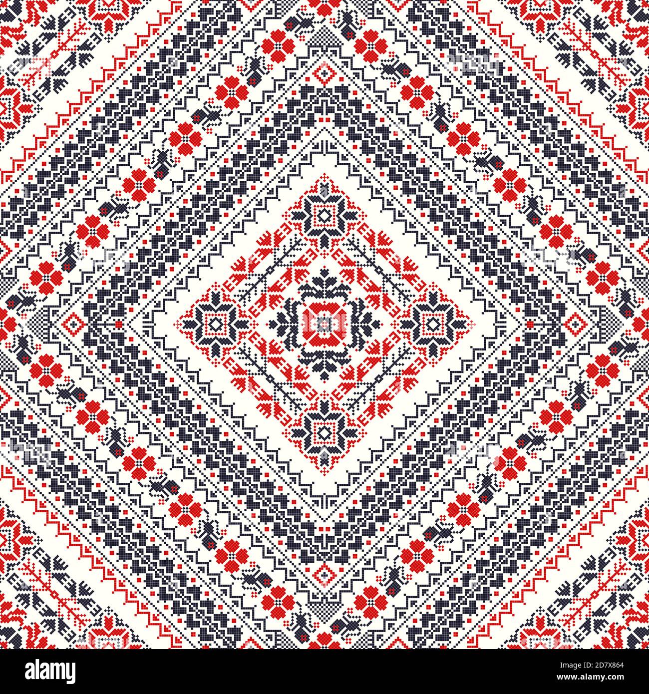 Romanian vector pattern inspired from traditional embroidery Stock ...