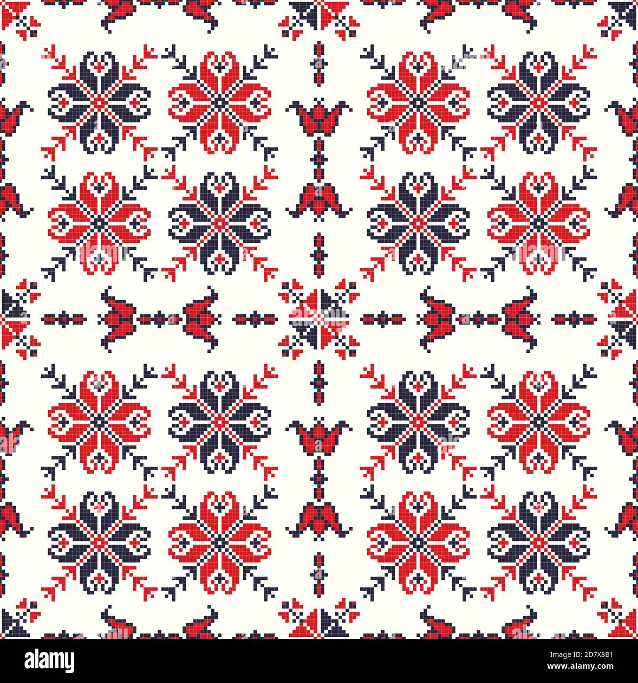 Romanian vector pattern inspired from traditional embroidery Stock ...