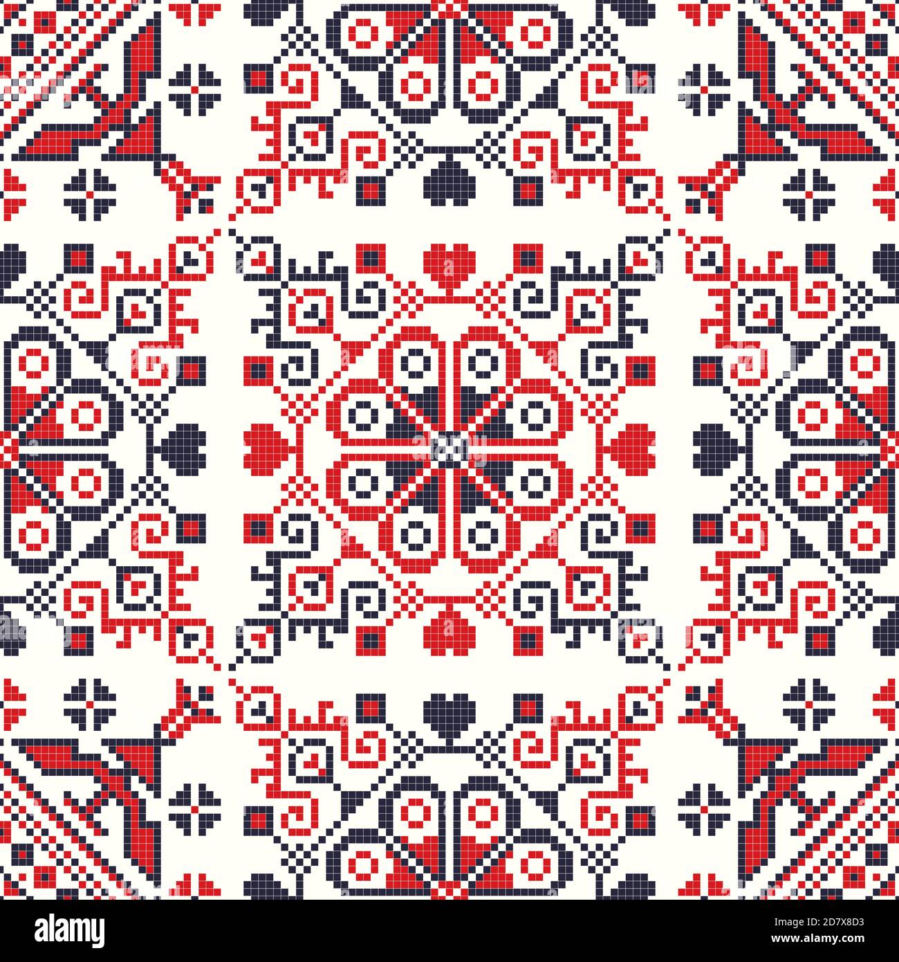 Romanian vector pattern inspired from traditional embroidery Stock ...
