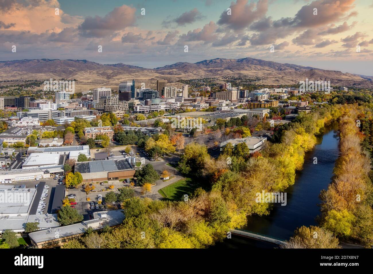 Aerial downtown boise idaho hi-res stock photography and images - Alamy