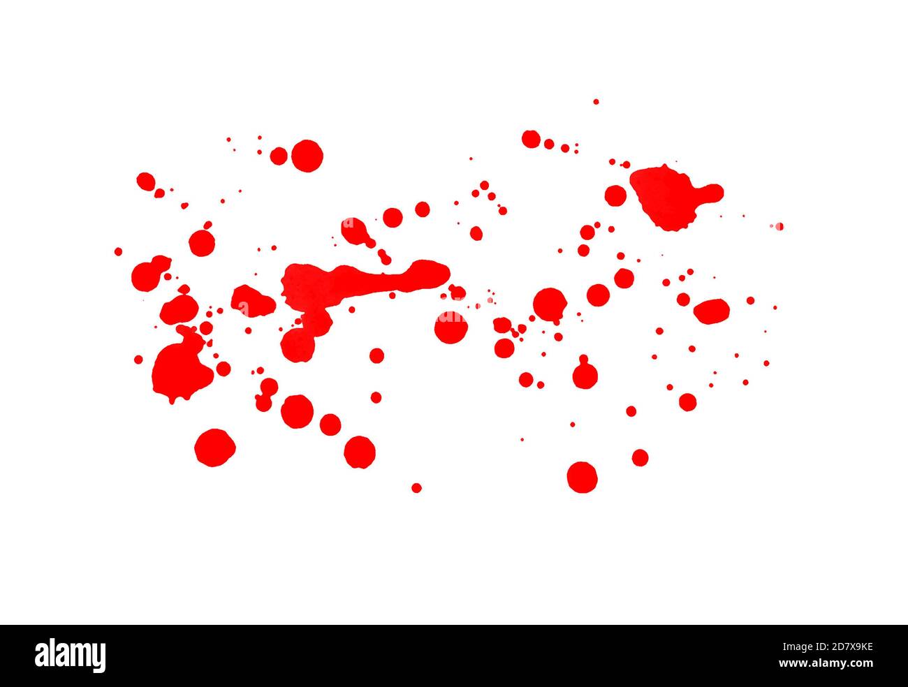 Red paint splash brush for art design Stock Photo - Alamy