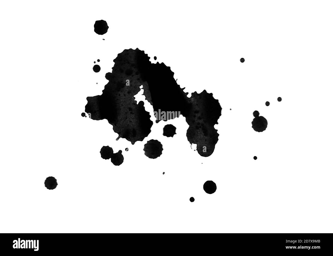 Ink with watercolor Black and White Stock Photos & Images - Alamy