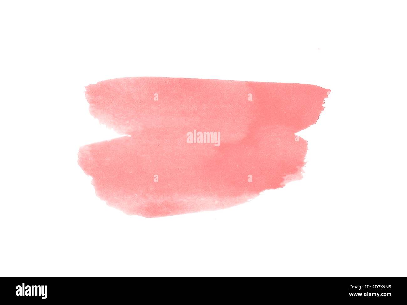 Abstract red smear isolated on white backdrop for painting Stock Photo ...