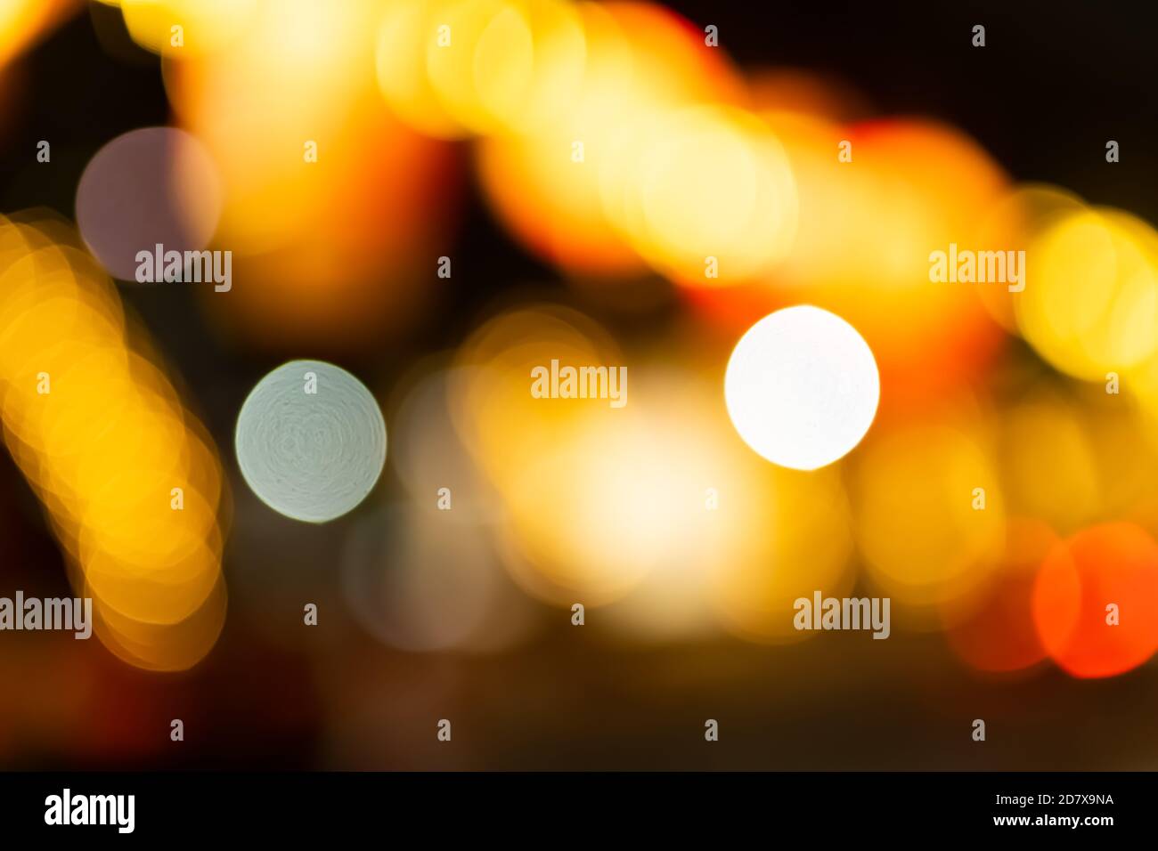 out of focus lights at night as background Stock Photo - Alamy