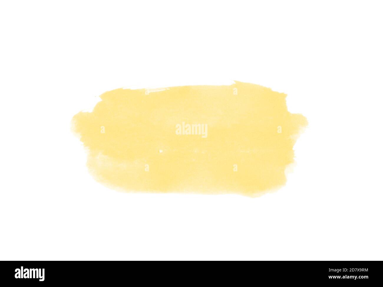 Yellow brush isolated on white Stock Photo - Alamy