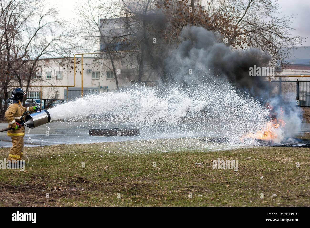 Firefighting foam hi-res stock photography and images - Alamy