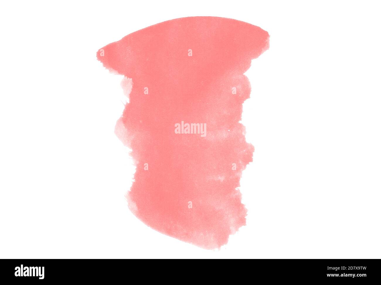 Red paint isolated blot brush for painting Stock Photo - Alamy
