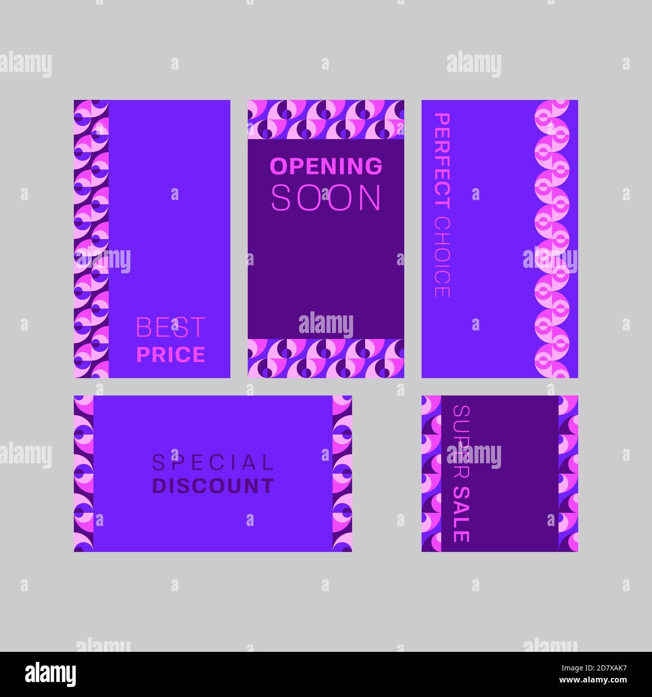 Modern decorative vector frames. Editable design templates for web ...