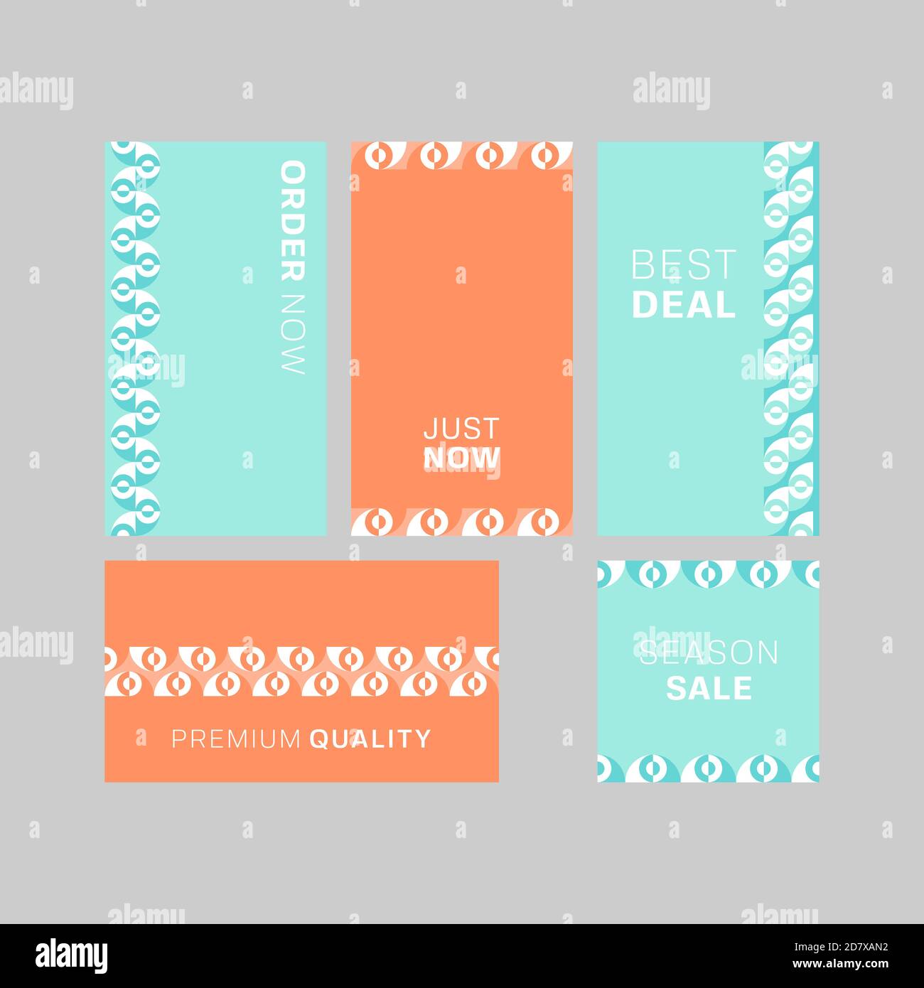 Modern decorative vector frames. Editable design templates for web ...