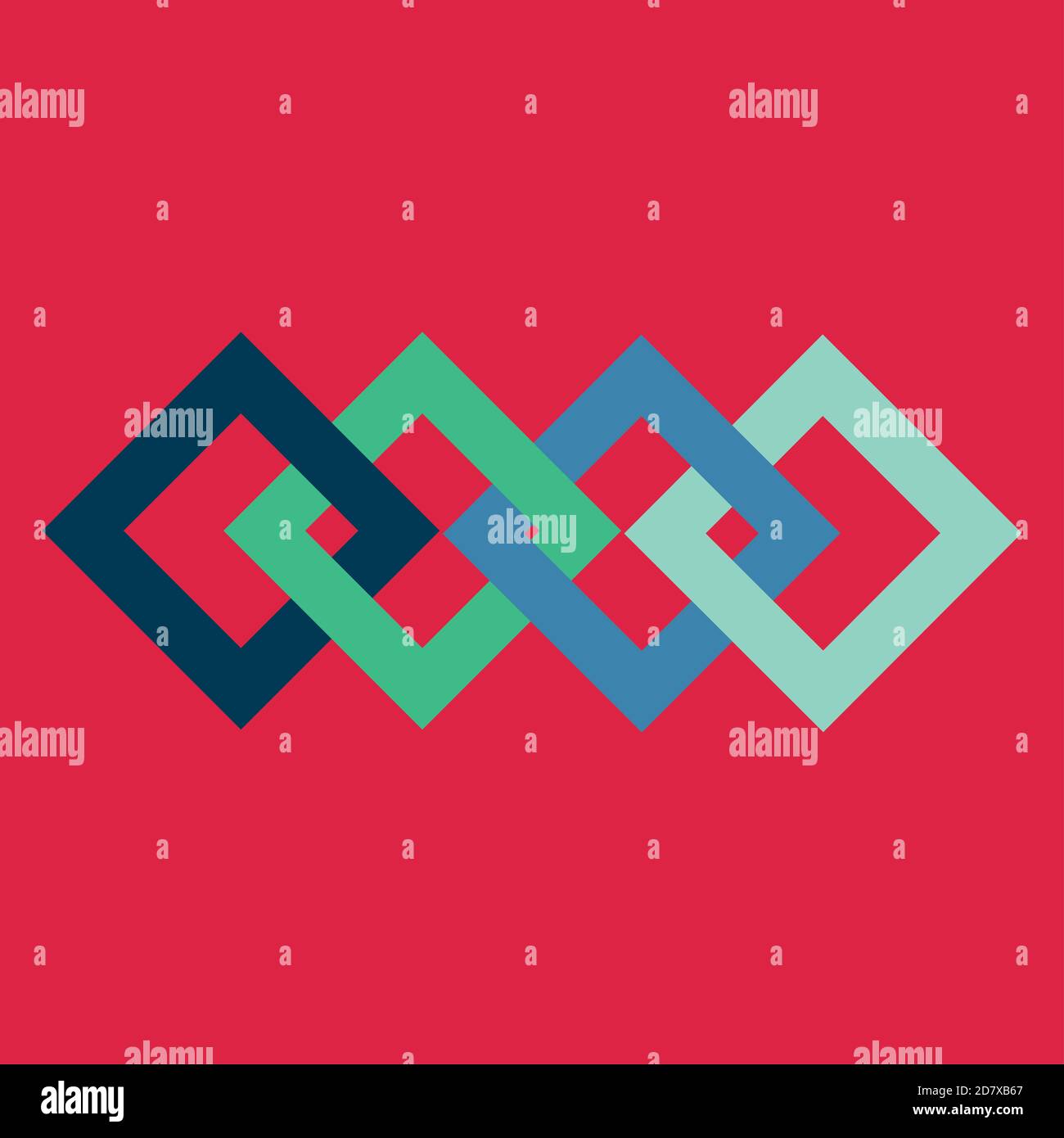An abstract overlapping block shape pattern background image Stock ...