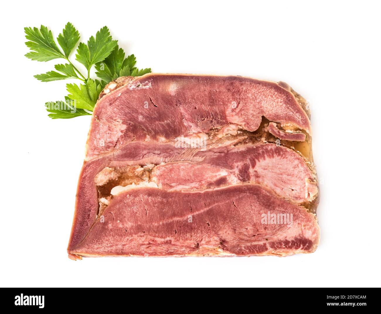 head cheese in front of white background Stock Photo - Alamy