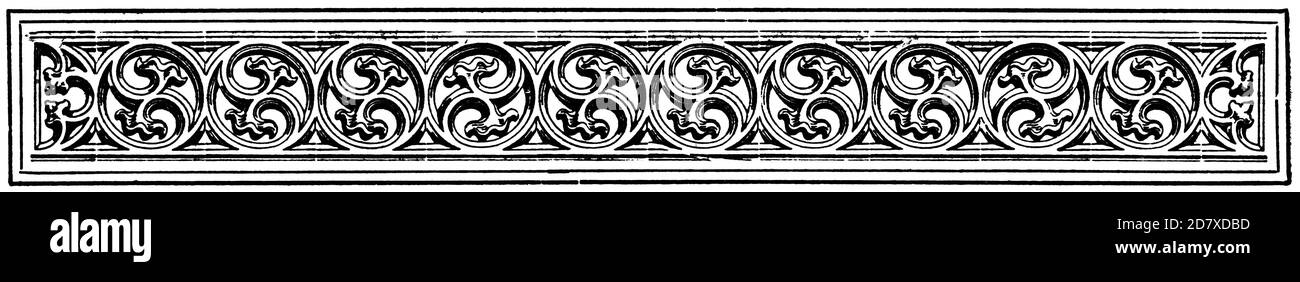 Abstract ornament, chapter separator in a book. Illustration of the ...