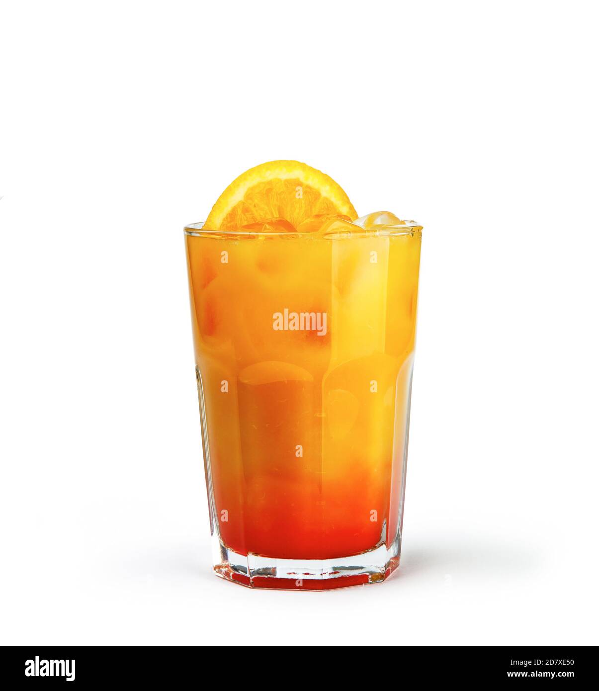 A bright and sunny cocktail on a white background. The best choose for ...