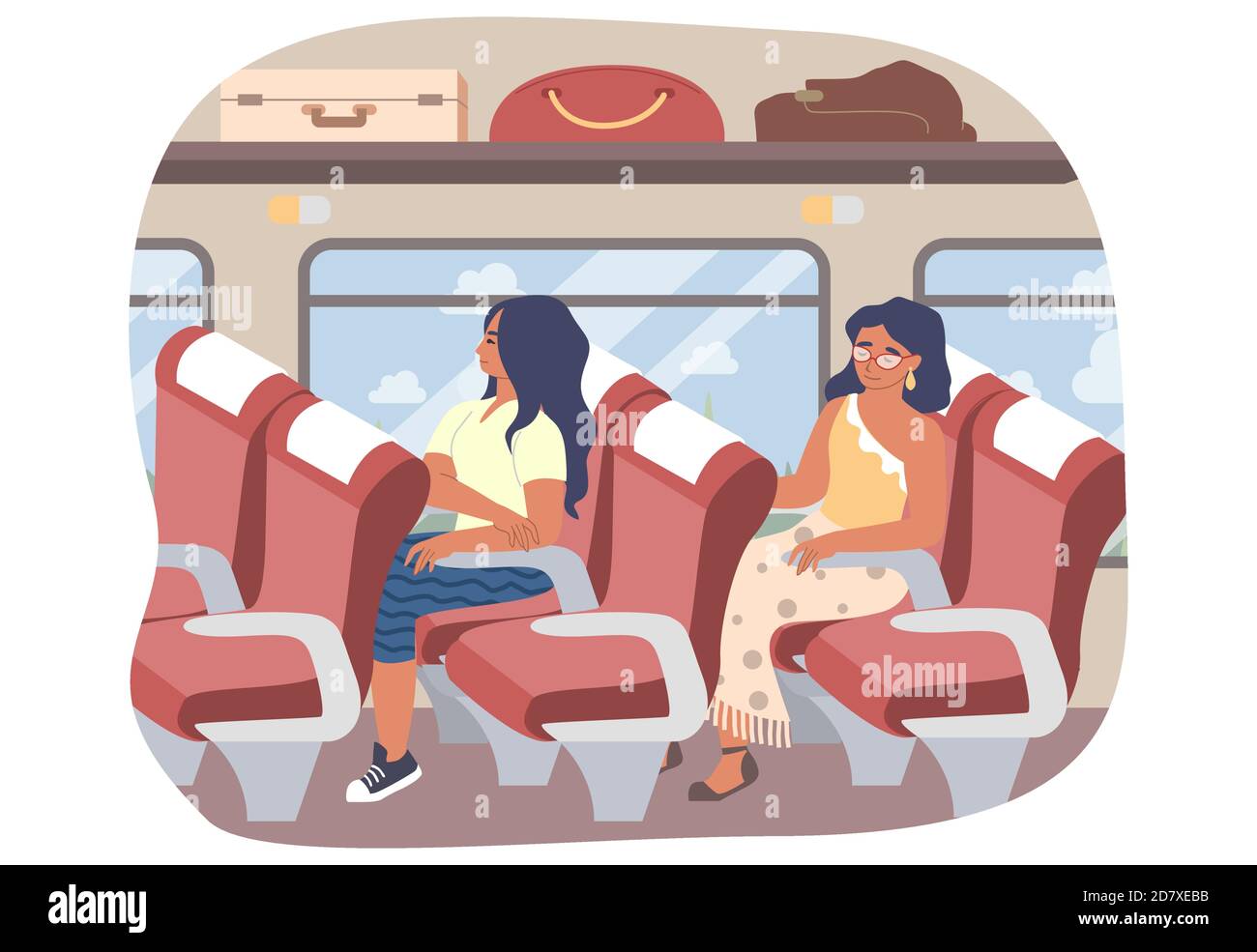 Bus passengers seat Stock Vector Images - Alamy