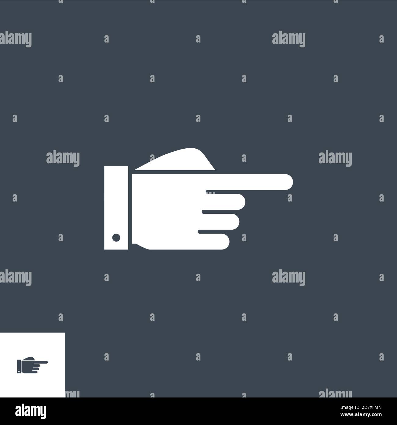 Hand Direction related vector glyph icon Stock Vector Image & Art - Alamy