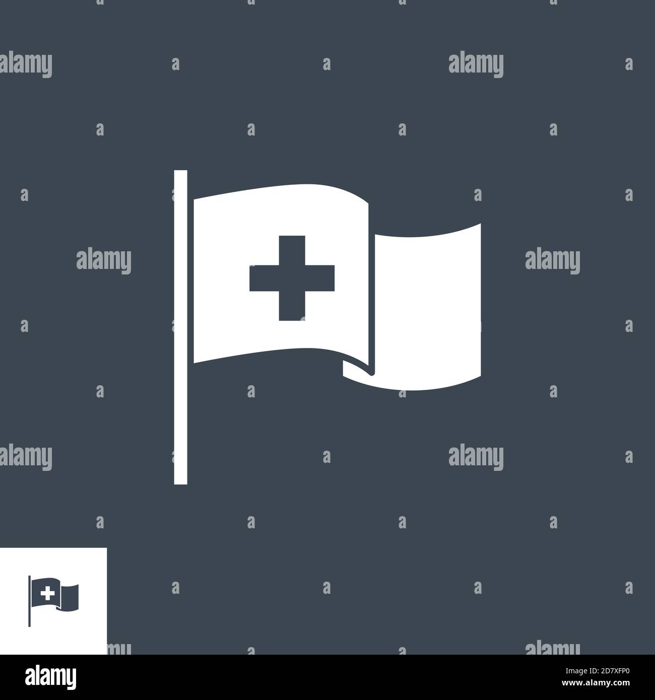 Medical Flag related vector glyph icon Stock Vector Image & Art - Alamy