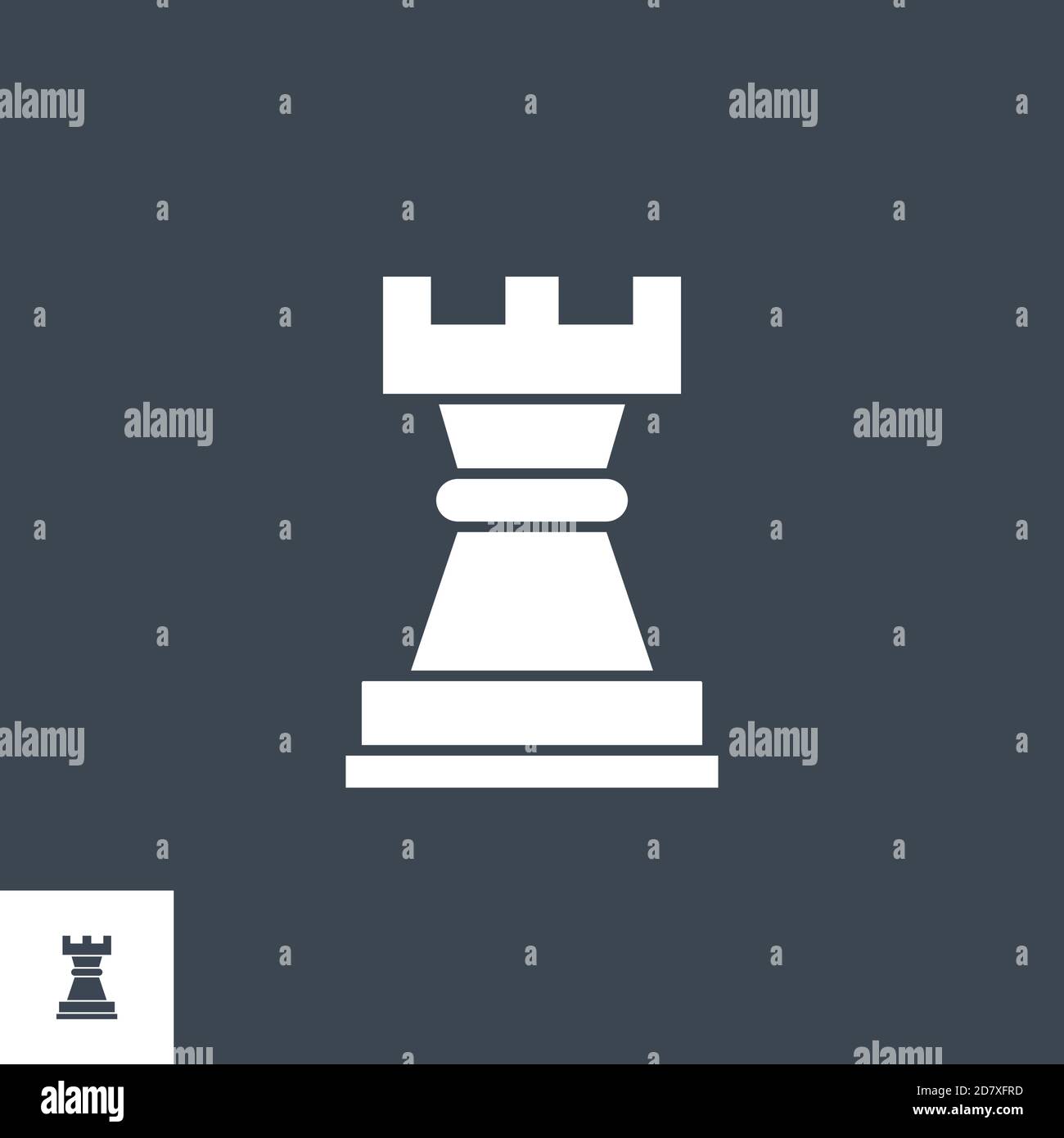 Chess tower white rook Stock Vector Images - Alamy