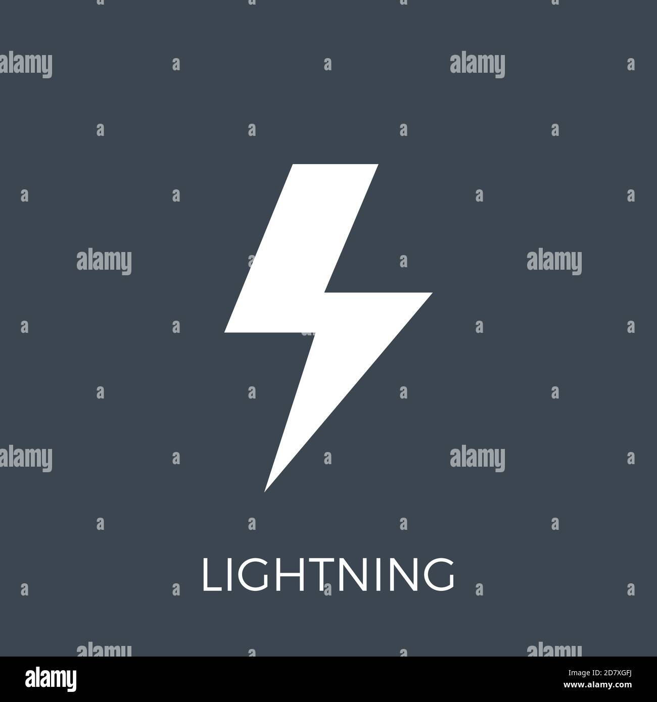 Lightning Vector Icon Stock Vector Image & Art - Alamy