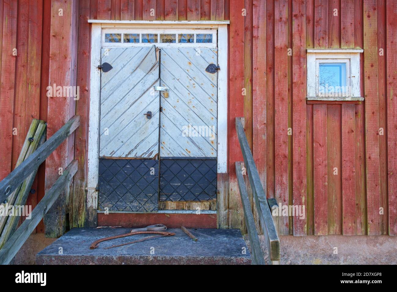 Old Cottage in the country with wood paneling Stock Photo - Alamy