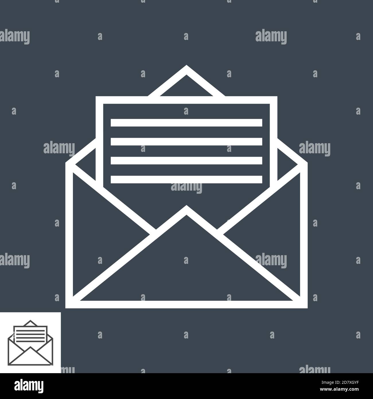 Outline mail icon hi-res stock photography and images - Alamy