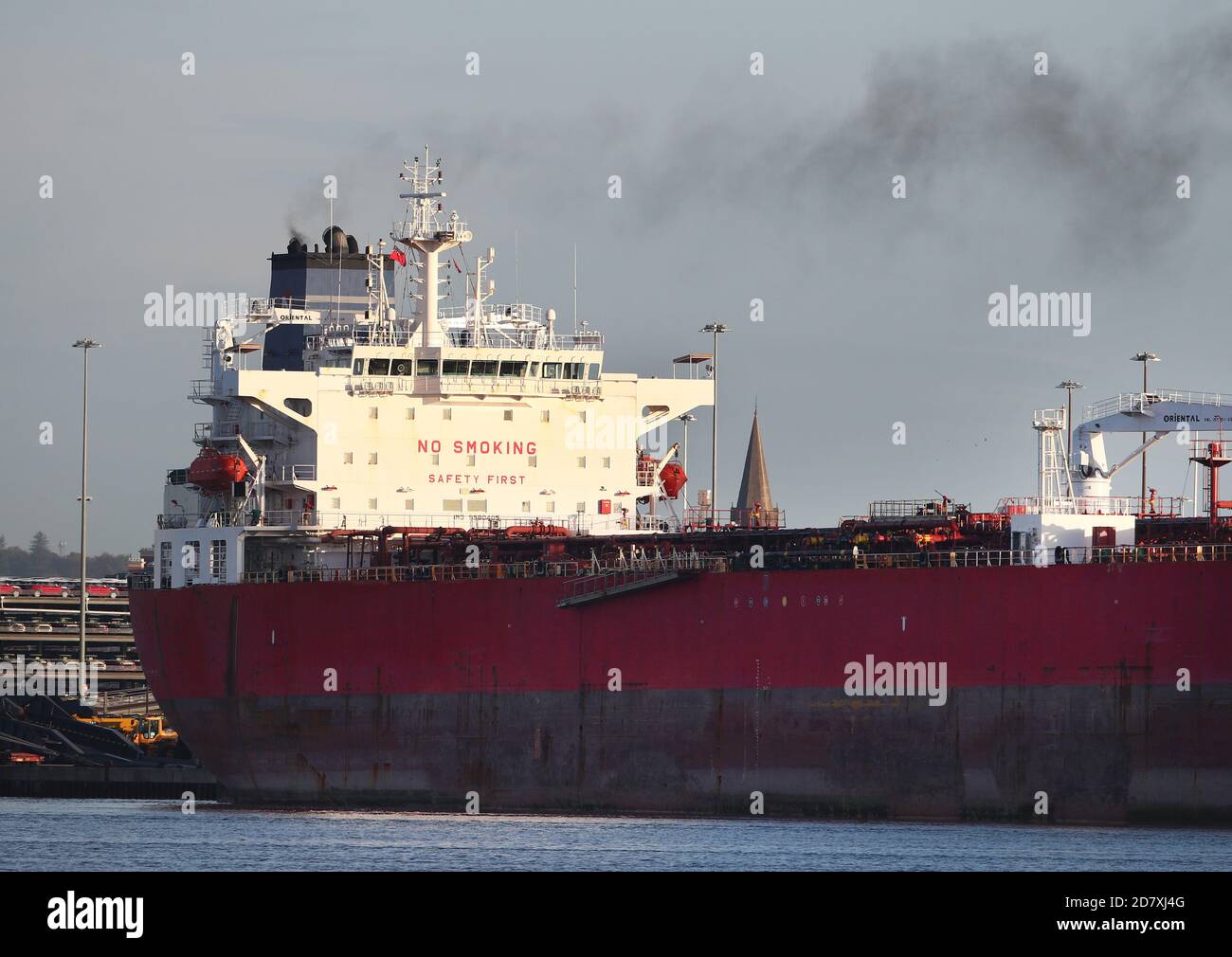 Southampton, Hampshire. 26th October 2020. Oil tanker Nave Andromeda ...