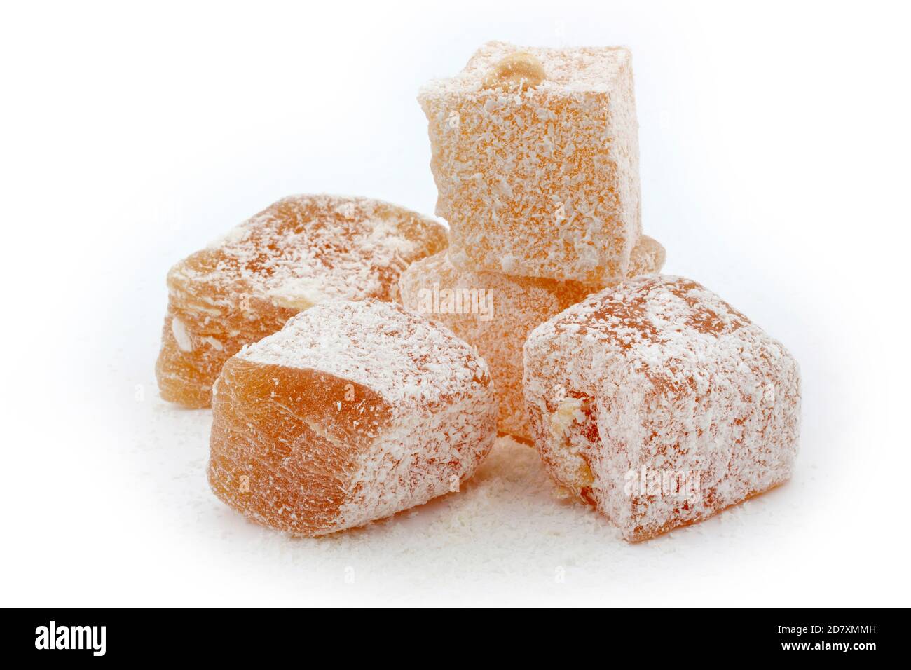 traditional Turkish delight with nuts Stock Photo - Alamy