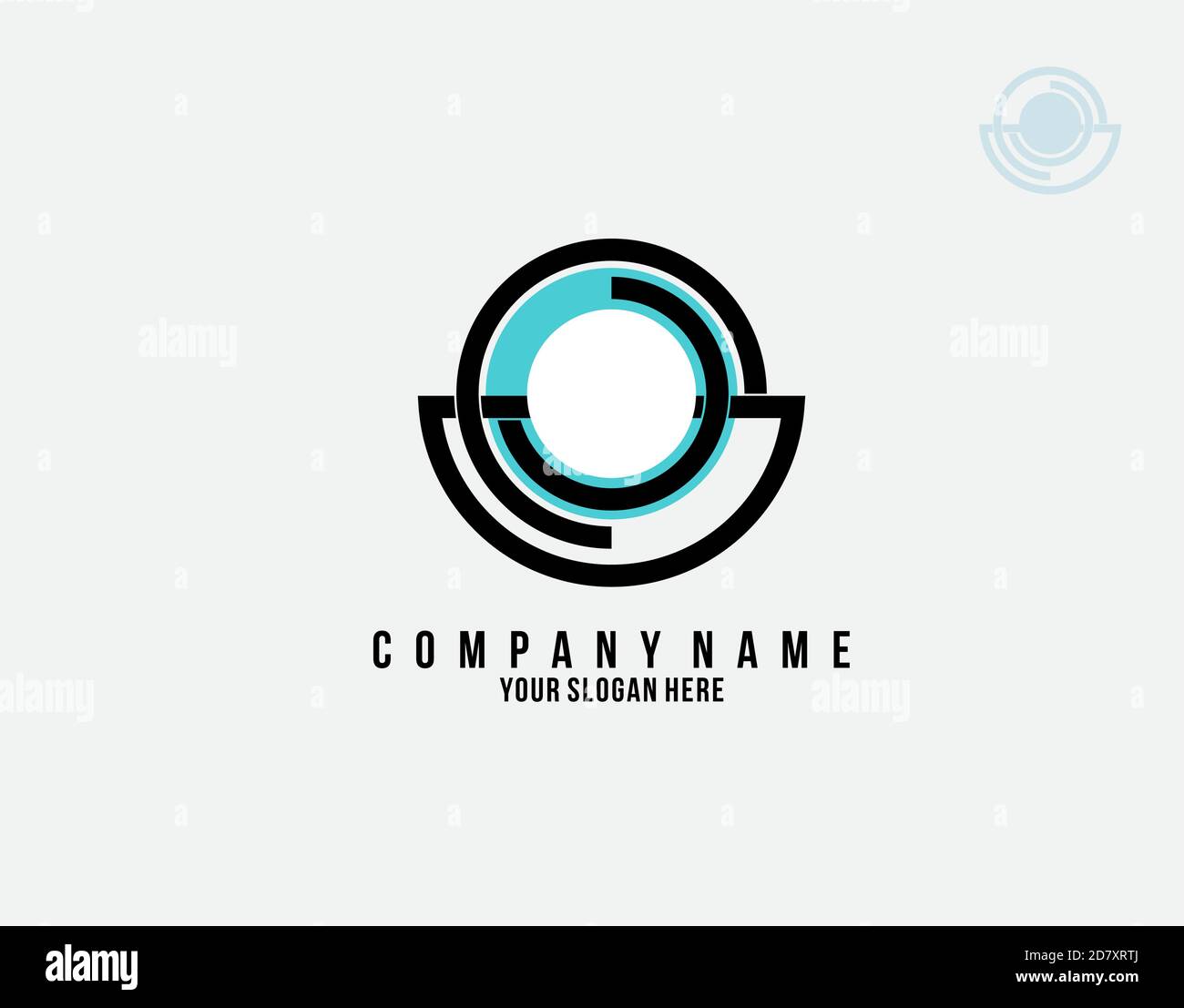 Logo design blend circles hi-res stock photography and images - Alamy