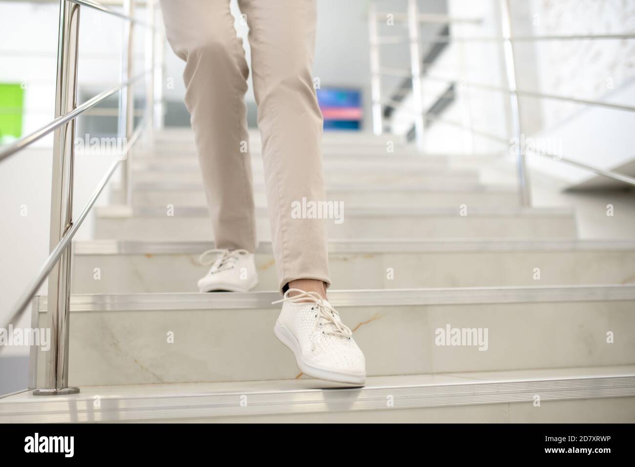 Going up steps elderly hi-res stock photography and images - Alamy