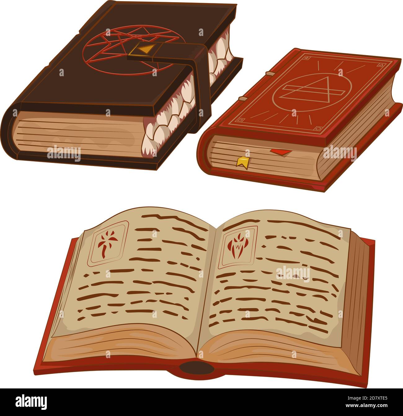 Icon magic books. Magic books in cartoon style Stock Vector Image & Art ...