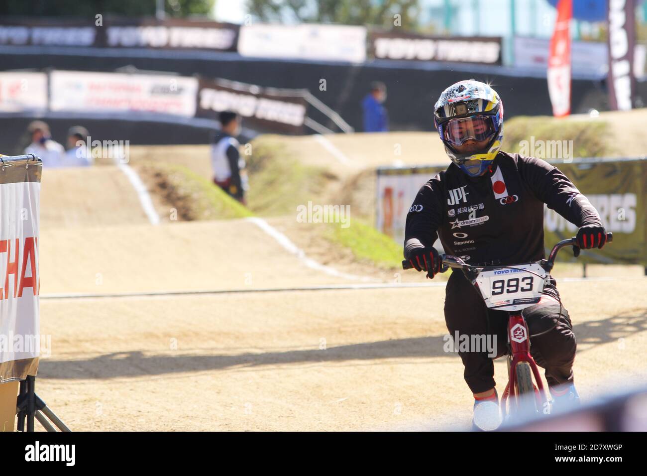 Yoshitaku Nagasako during the 2020 Japan National BMX Championships Men ...