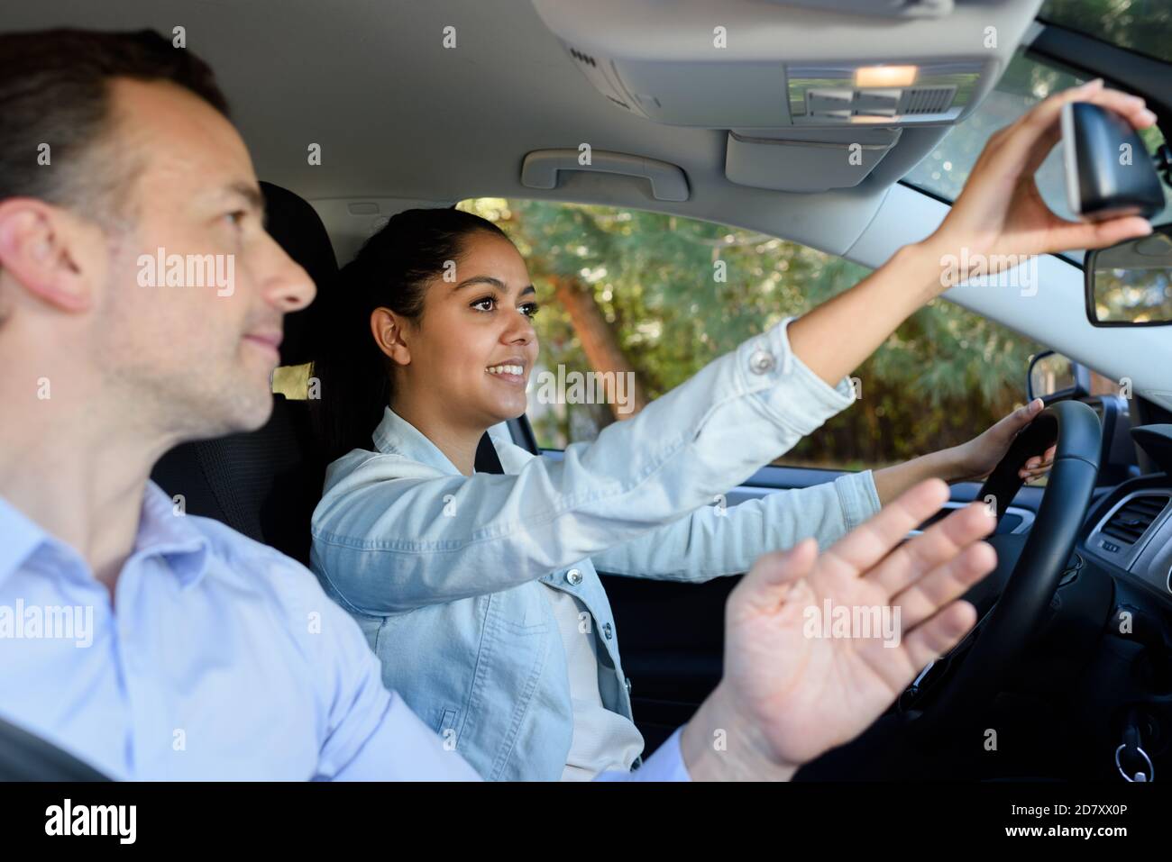 learning to drive a car Stock Photo - Alamy