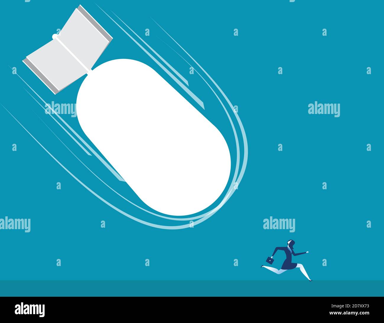 Cartoon falling bomb hi-res stock photography and images - Alamy